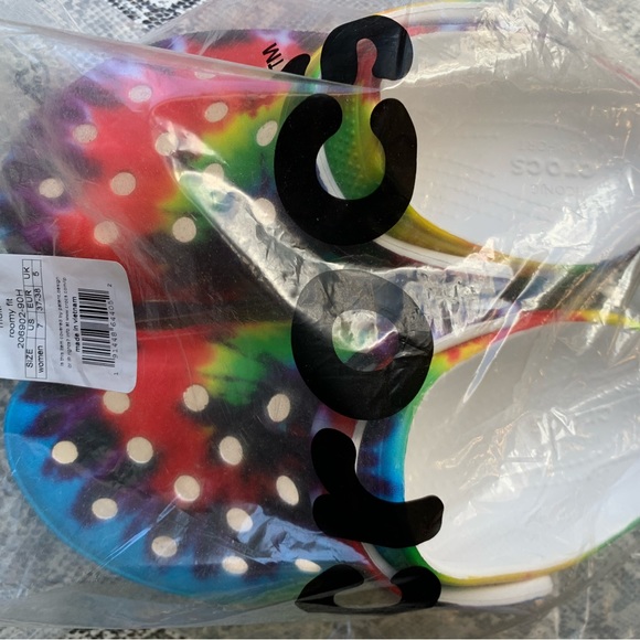 CROCS | Shoes | Crocs Classic Bae Clog Platform 7 Tie Dye Rare Color ...